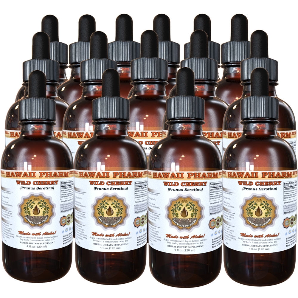 Wild Cherry (Prunus Serotina) Tincture, Organic Dried Bark Liquid ...