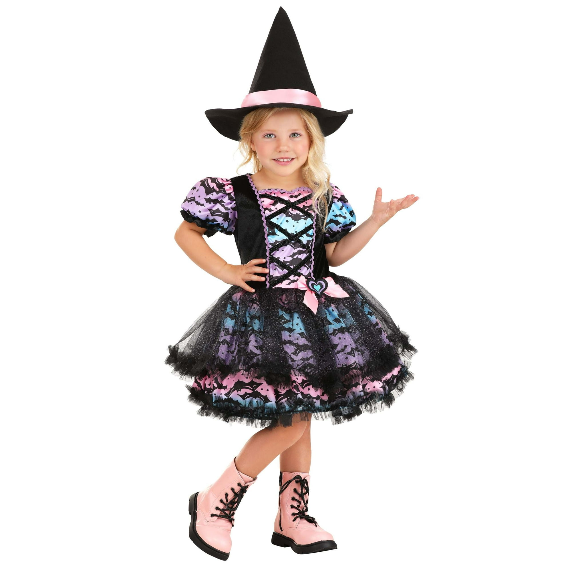 Click here for Fun Costumes Girls Pastel Tutu Toddler Witch Costu... prices