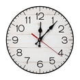 2D Flat Wall Clock Art Print, Silent Non Ticking Battery Operated ...