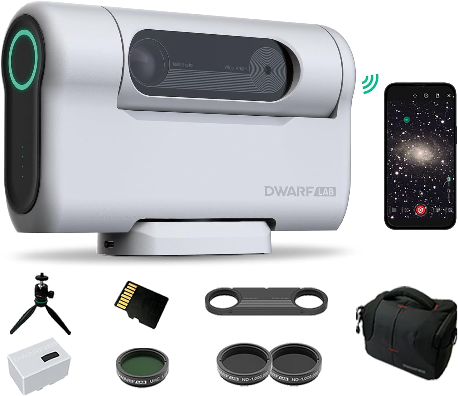 Telescopio digital inteligente DWARFLAB Dwarf II: portátil, ultraligero ...