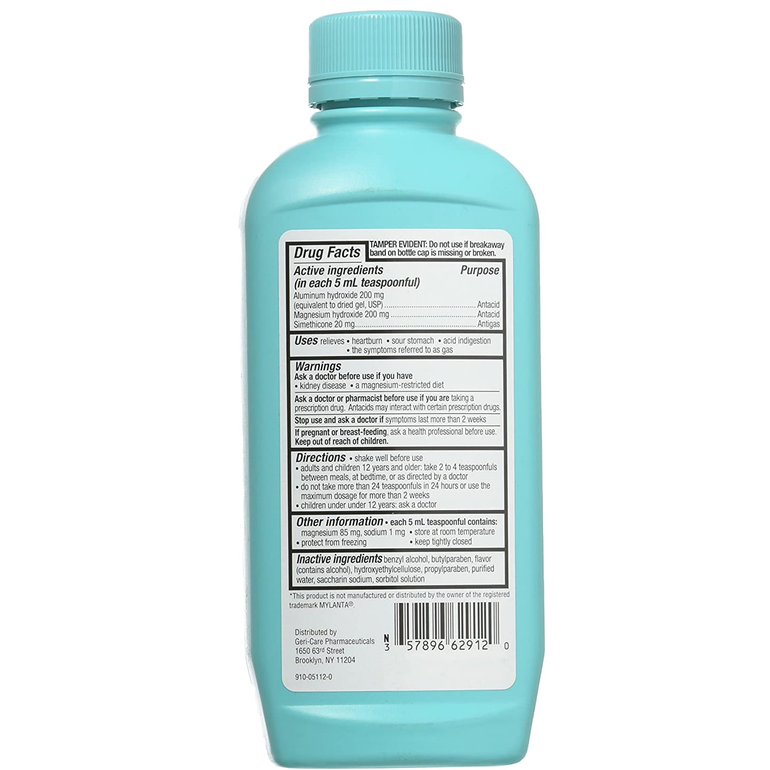Gericare Geri-Lanta Regular Strength Heartburn Fast Relief, 12 oz, 2-Pack