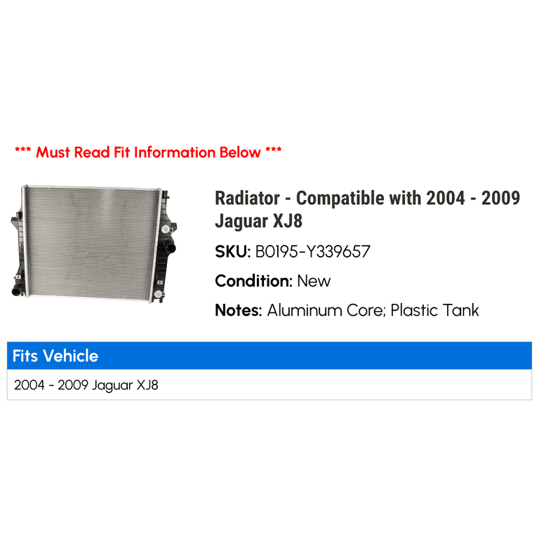 2004 jaguar xj8 radiator store
