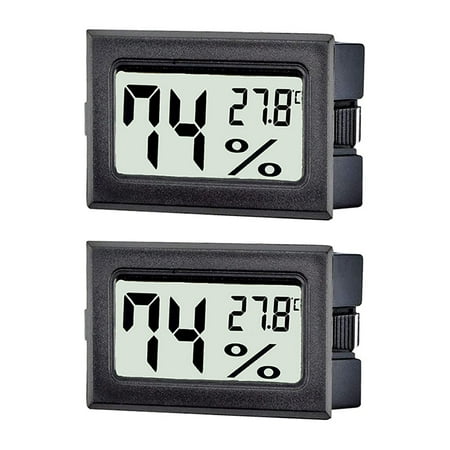 MSYMY 2 Pack Mini Digital Hygrometer Thermometer ,Indoor Temperature ...