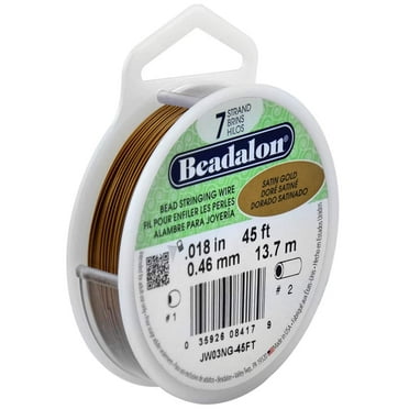 Beadalon Wire: 7 Strand, Satin Silver Bead Wire - Walmart.com
