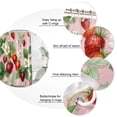54x78 Inch Shower Curtain Decorative Red Strawberry Bathtub Bath ...