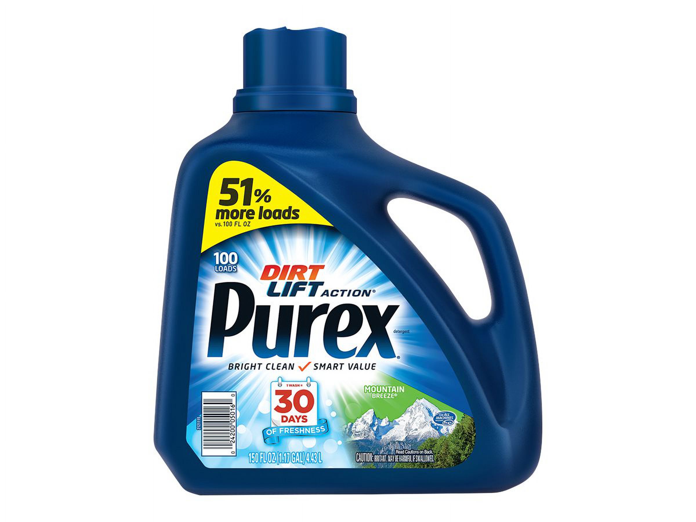 Purex Bright Clean, Smart Value - Detergent - liquid - jerrycan - 1.2 ...