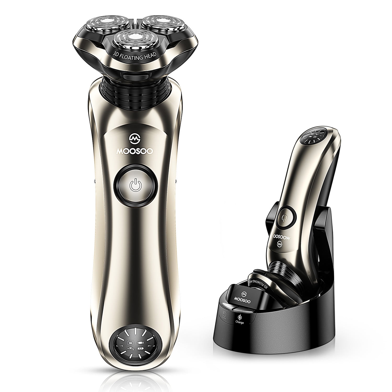 MOOSOO Electric Shaver, Wet Dry Mens Razor Portable Travel Shaver with ...