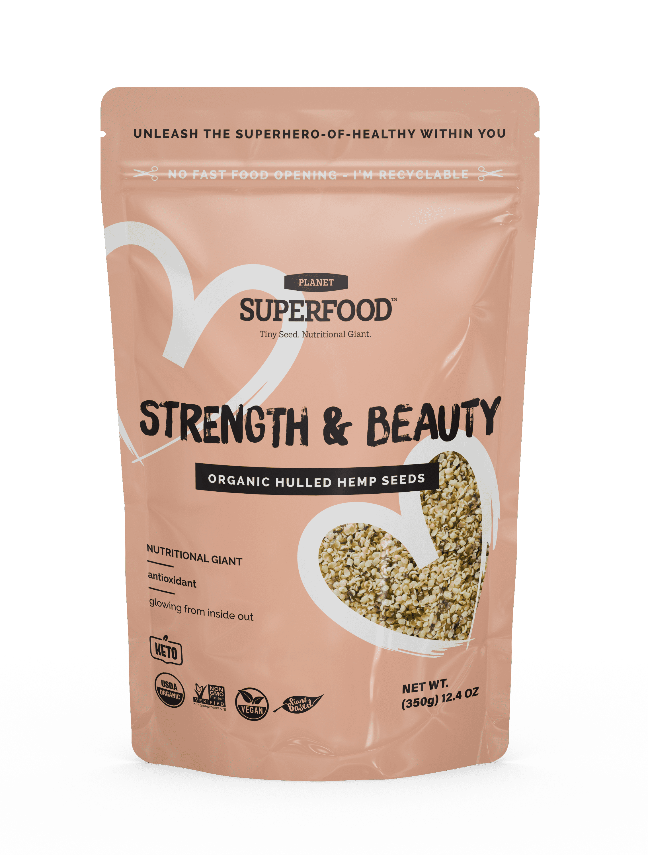 Planet Superfood Organic Shelled Hemp Seeds - Super Raw Nutritional for ...
