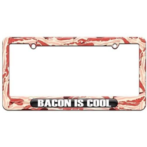 Bacon Is Cool, Bacon Love License Plate Tag Frame, Bacon Design ...