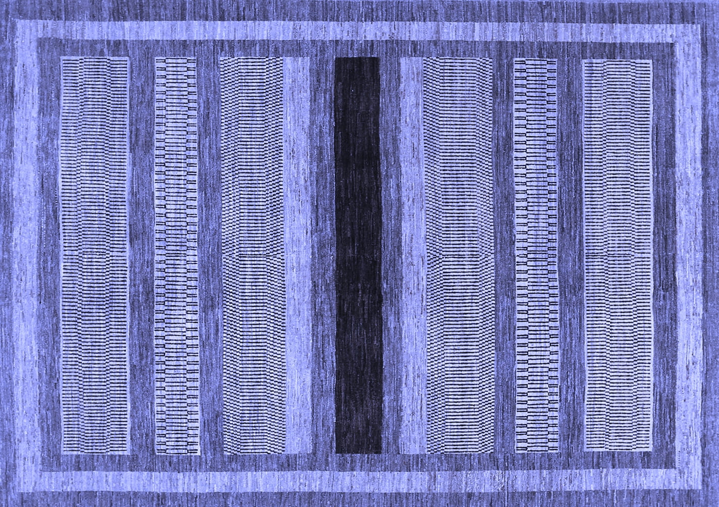 Ahgly Company Machine Washable Indoor Rectangle Abstract Blue ...