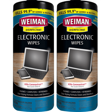 Weiman Anti-Static E-Tronic Electronic Cleaning Wipes for LCD Screens ...