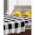 4 Piece Full Sheet Set Sunflowers Sheets Set for Full Size Bed ...