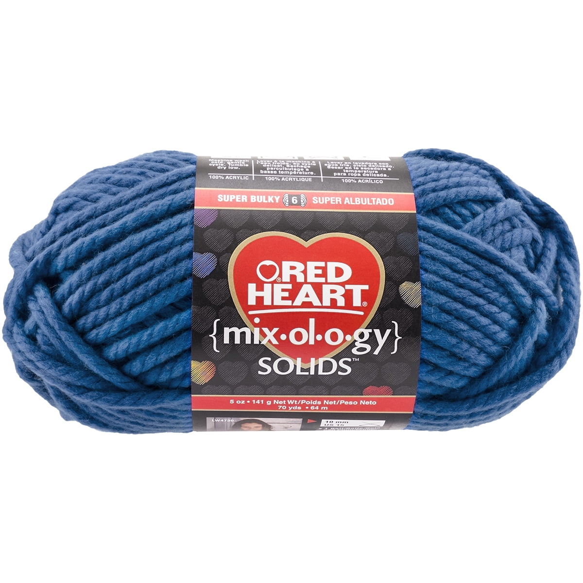 Red Heart Mixology Solids Yarn-Royal, Pk 3, Red Heart - Walmart.com