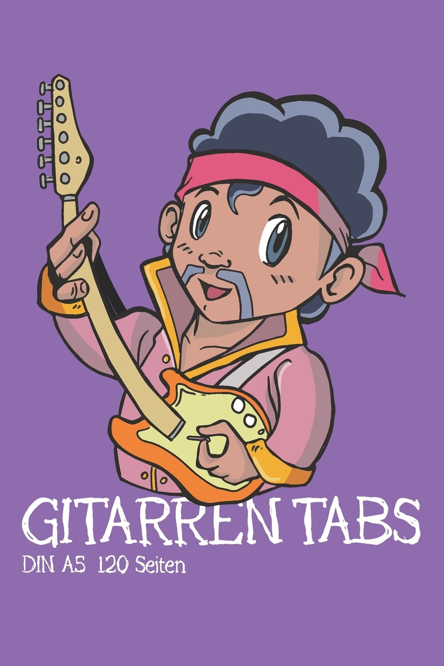 Gitarren Tabs: Gitarre Tabulator Block I Nummeriertes Notizbuch mit ...