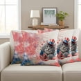 4th of July Cute Cat Throw Pillow Covers 20 x 20 Inch Pillow Covers Set ...