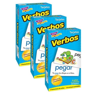 TREND Verbos (Spanish Action Words) Skill Drill Flash Cards, 3 Packs ...
