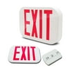 Spectsun 1 Pack Red & Green LED Exit Sign with Emergency Lights-Two LED ...