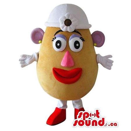 Well-Known Mr. Potato Lady Toy Character Plush spotsound Mascot With ...