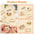 1bag Alloy Bag Twist Lock Clasps Handbags Turn Lock with Iron Screws ...