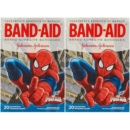 Band-Aid Adhesive Bandages, MARVEL Avengers, Assorted Sizes 20 ct (Pack of 2) - Walmart.com