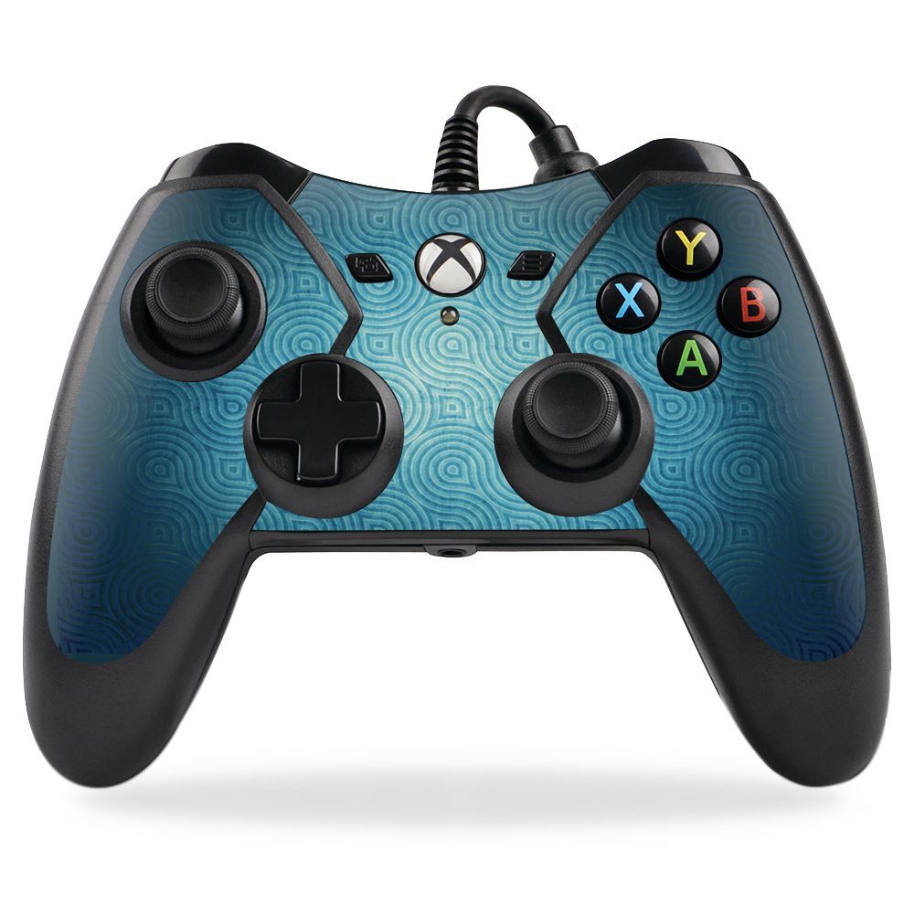 Skin Decal Wrap Compatible With PowerA Pro Ex Xbox One Controller Blue ...