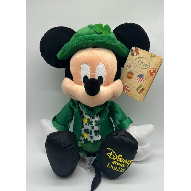 Disney Store Authentic Dublin Irish Leprechaun Mickey Plush New With ...