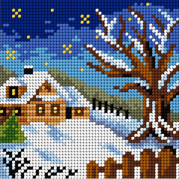 Gobelin canvas for halfstitch without yarn Lily 3051F - Walmart.com