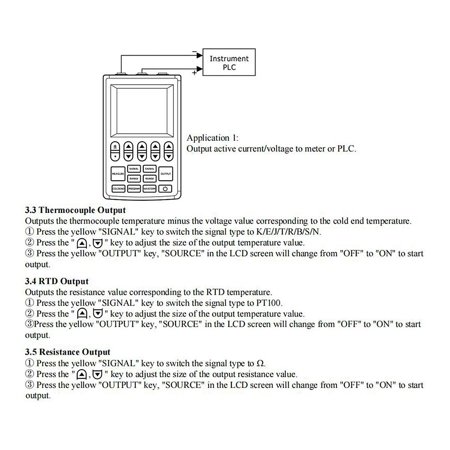 Multifunction Signal Generator 4-20ma Current Voltage Rtd Thermocouple ...