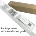 TWOPAGES Ceiling or Wall Mount Track Set with Hooks, Medium Size for ...