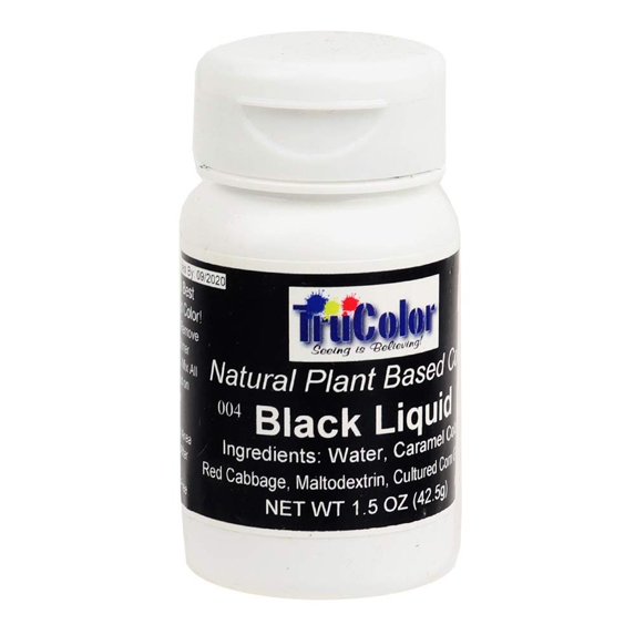 TruColor Natural Plant-Based Liquid Color 1.5 Ounces 42.5 Grams Black ...