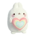 Aurora - Small White Molang - 6" Rainbow Heart Molang - Playful Stuffed ...