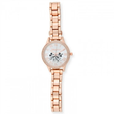 Disney Minnie Mouse Women's Gold Alloy Glitz Watch, 1-Pack - Walmart.com