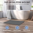 1 Pack Stone Bath Mat Diatomite, Absorbent Quick Drying Non-Slip ...