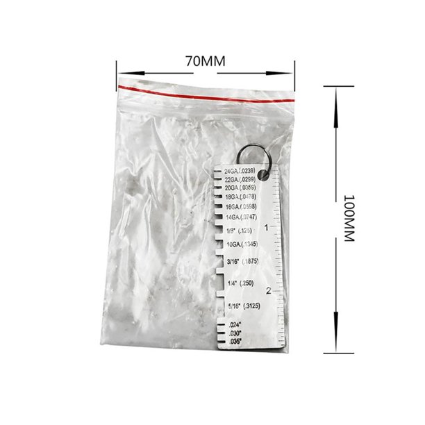 FLAMEEN Stainless Steel Welding Measure Tool Weld Thickness Gauge ...