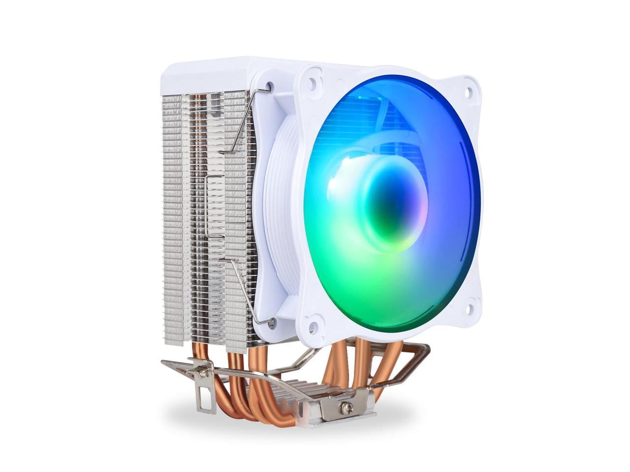 SAMA KA450DW RGB CPU Air Cooler 9cm PWM Fan 4 Copper Heat Pipes For AMD ...