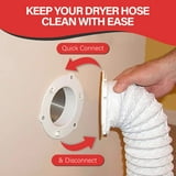 Dryer Dock Quick Connect and Release Dryer Vent Adapters with Flexible ...