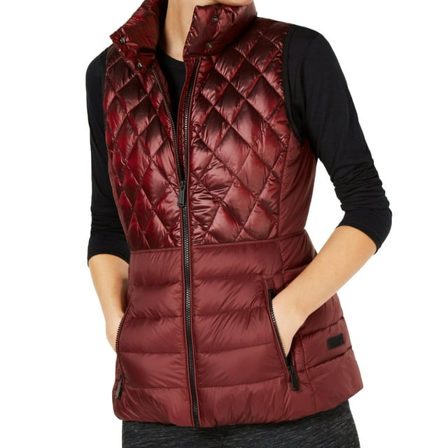 Calvin Klein Womens Performance Quilted Down Vest - Walmart.com