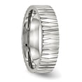 Auriga Stainless Steel Polished and Textured 6mm Band Size 7 - Walmart.com