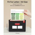 24 Pocket Expanding File Folder, A4 Letter Size Document Organizer with ...