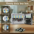 WeHere 16 Key Lock Box, Smart Wall Mount Key Cabinet for House, Hotel ...