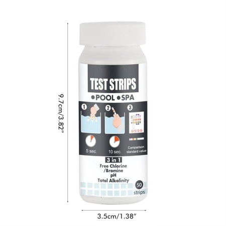 Pool and Spa Test Strips 3 in 1 Swimming Pool Testing Strip Kit ...