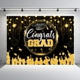7x5FT Graduation Backdrop for Photography Prom Backdrop Black Gold ...