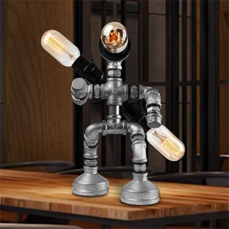Retro Lamps Industrial Robot Lamps Retro Bronze Steampunk Lamp with a ...