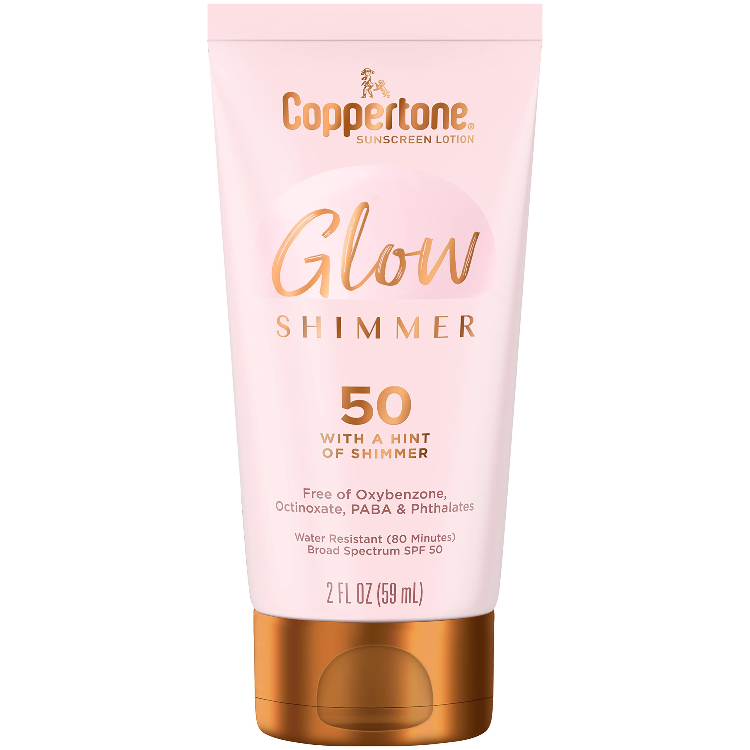 Coppertone Glow with Shimmer Sunscreen Lotion SPF 50, Water Resistant ...