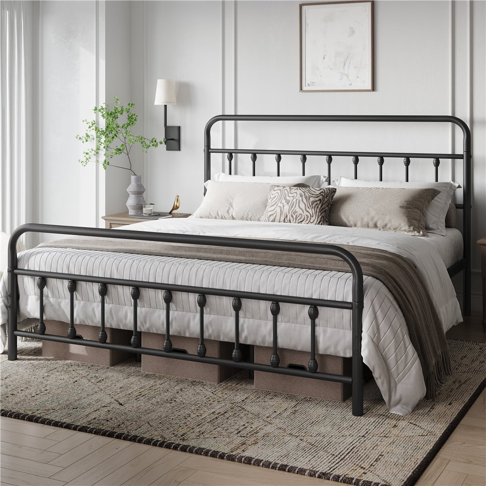 Click here for Yaheetech Metal Platform Bed Frame With High Headb... prices