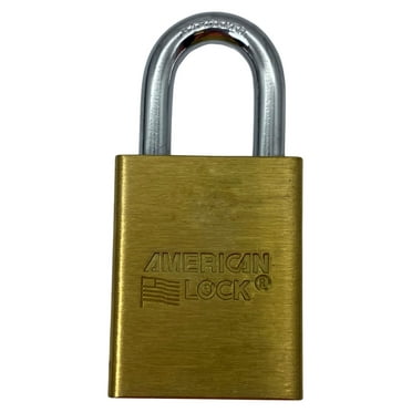 American Lock Keyed Padlock, 3/4 in,Gold,PK10 A5200GLNKAS10 - Walmart.com