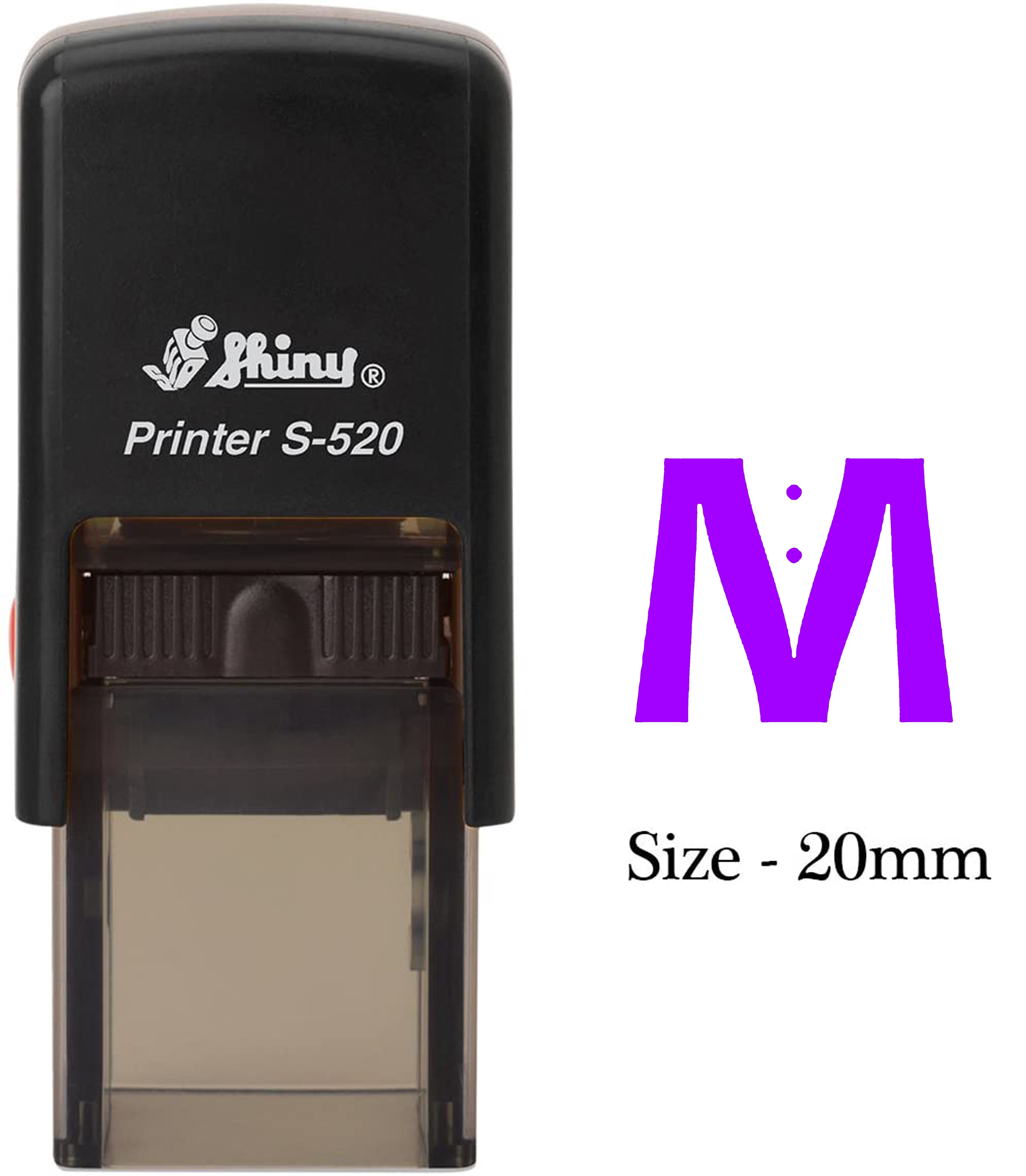 eloria M Symbol Violet Ink Self Inking Rubber Stamp Office & Commercial ...