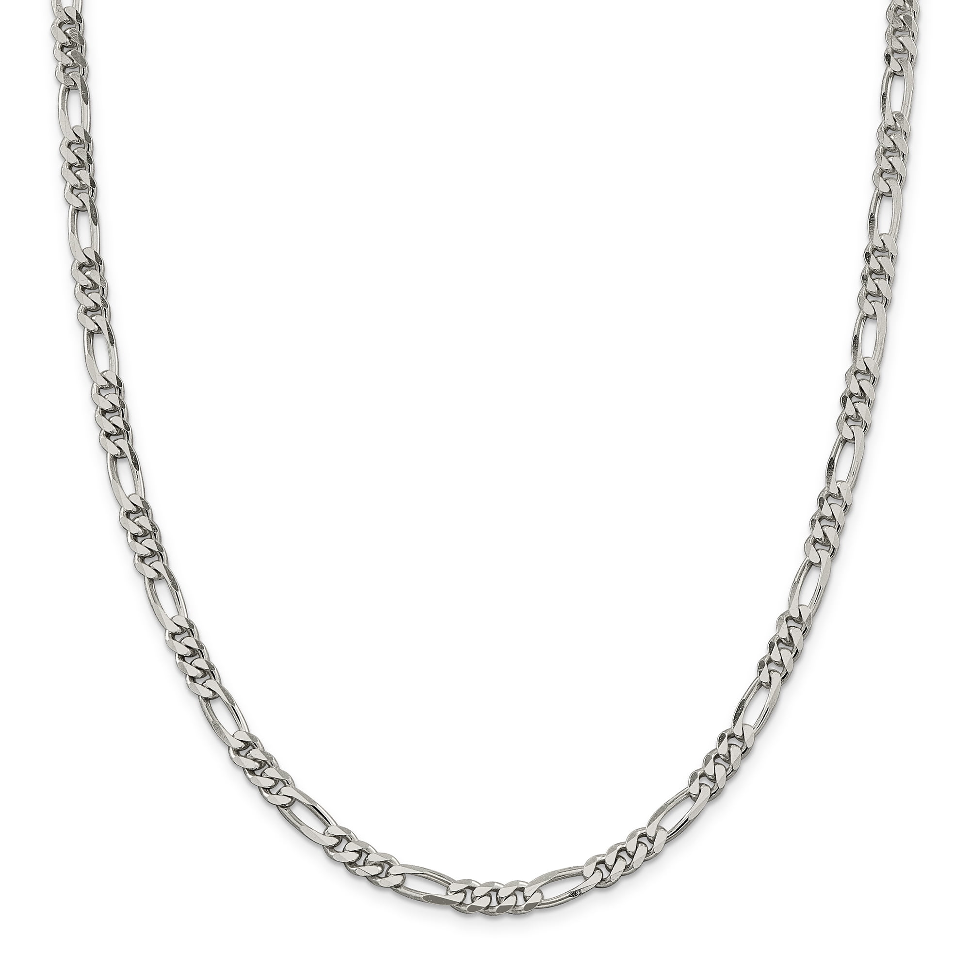 Click here for S M Diamonds Sterling Silver 5.5mm Figaro Chain (W... prices