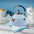 Lenox Butterfly Meadow Enamelware Decorative Metal Tea Kettle with ...