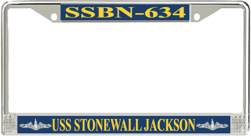 USS Stonewall Jackson SSBN-634 License Plate Frame - Walmart.com